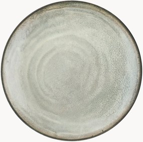 Sada porcelánových mělkých talířů Raku, 6 dílů