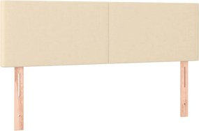 Box spring postel s matrací krémová 140x200 cm textil 3140462