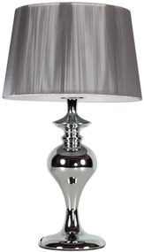 Stříbrná stolní lampa Gillenia pro žárovku E27  - Candellux