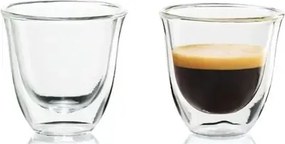 DeLonghi DLSC310 sada sklenic na espresso / 2ks / 90 ml / termosklenič