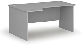 Kancelářský rohový pracovní stůl PRIMO GRAY, 1600 x 1200 mm, levý, šedá