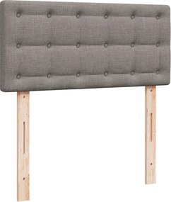 Box spring postel s matrací taupe 100 x 200 cm textil 3285817
