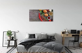Obrazy na plátně Pepper opustí vejce 120x60 cm
