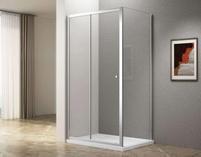 Aqualine Ugga - Sprchový kout 120x90 cm, čiré sklo/chrom ATS120-02