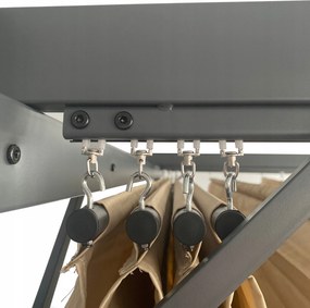 TRENDIE Pergola šedá s béžovou střechou 2x3m