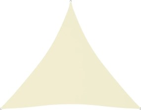 vidaXL Stínící plachta oxford trojúhelníková 4,5 x 4,5 x 4,5 m [135178] Barva: krémová