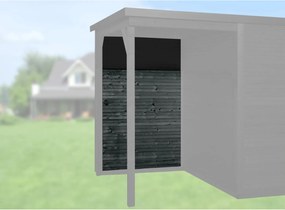 Weka Zadní stěna pro designový domek WekaLine 172, antracitová, 295 cm