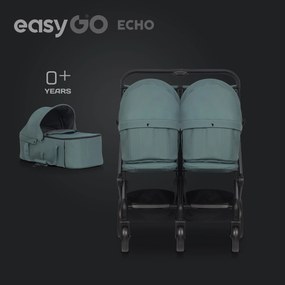 Hluboká měkká vanička pro dětský kočárek EasyGo Echo Sage Green