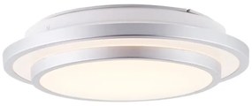 Brilliant HK18381S21 Stropní LED svítidlo LUCIANO stříbrné, průměr 28cm