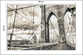 Fototapeta Brooklyn Bridge Ny Hladký vinyl 520x318