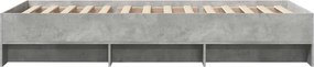 Rám postele šedý sonoma 90 x 200 cm kompozitní dřevo 3295679