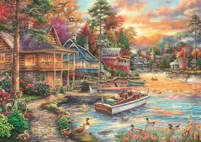SCHMIDT Puzzle Zlatý večer na pobřeží / 1000 dílků / od 12 let