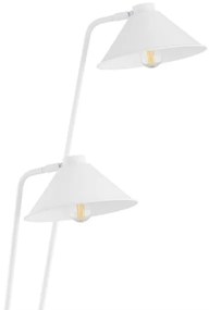 Argon 7074 - Stojací lampa GABIAN 2xE27/15W/230V bílá