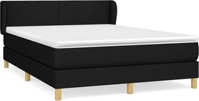 Box spring postel s matrací černá 140 x 190 cm textil 3126639