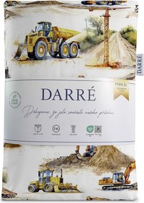 Bavlněné povlečení do postýlky Stavební stroje Velikost: 100 x 135 + 45 x 65
