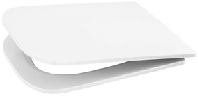 Gamma Venice, toaletní WC sedátko 435x362mm z duroplastu s pomalým zavíráním, bílá, GMA-VENICE