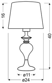 Stolní lampa GILLENIA 1xE27/60W/230V
