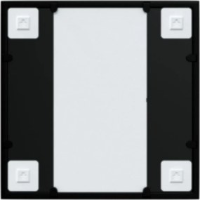 vidaXL Nástěnné zrcadlo černé 40 x 40 cm kov [342204]