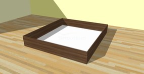 BMB Úložný prostor standard - imitace dřeva Dekor: Dub Halifax bílý, Rozměr: 160 x 200 cm
