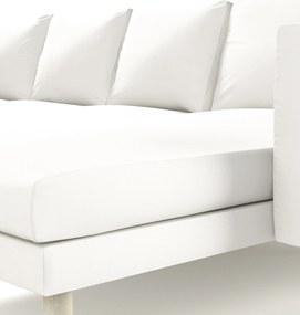 Potah na pohovku IKEA Norsborg 4-místná se šezlongem barva bílá