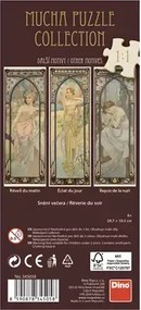 DINO Puzzle Alfons Mucha – Snění večera / Panoramatické / 75 dílků / 2
