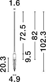 Sloupkové LED svítidlo NOVA LUCE DESSAY 11W 3000K IP65 9923403