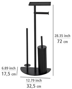 WENKO 26060100 - WC set COSENZA 32,5x72 cm černá