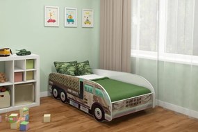 Dětská postel VI Auto - Armáda - 160x80