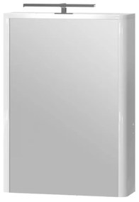 Kingsbath Livorno White 50 zrcadlová skříňka do koupelny s LED osvětlením