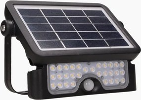 Solární reflektor ORNO AD-SL-6108BLR4, 500lm, IP65, 4000K, 2x1500mAh, černá