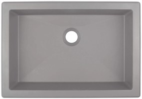 Deante Correo, granitové umyvadlo 500x350x140 mm, šedá metalíza, DEA-CQR_SU5U