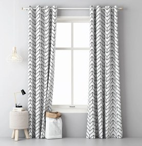 Dekorační závěs AKRANES 01 bílá 140x250 cm MyBestHome