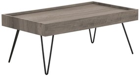Konferenční stolek 100 x 60 cm šedé dřevo WELTON Beliani