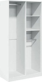 Šatní skříň bílá 100 x 50 x 200 cm dřevotříska 3307765