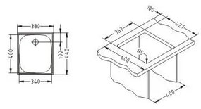 Casarredo Nerezový dřez BASIC 10 vestavný