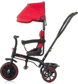 CHIPOLINO Tříkolka se stříškou Pulse 2v1 Cherry / od 1.5 roku / do 25