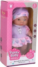 WIKY Panenka miminko s čepičkou / 22 cm / Pevné tělo / Kloubová / od 3