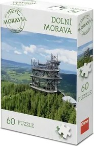 DINO Puzzle Turistická edice Dolní Morava / 60 dílků / 23,5 × 21,5 cm