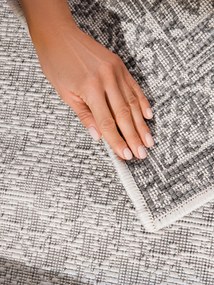 NORTHRUGS, Běhoun Duet Kona 106249 White/Gray - na ven i na doma, 80x250, šedá, chodba / předsíň