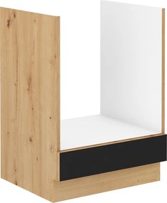 MODENA | dolní skříňka 60 D GAZ na vestavnou troubu | 60 cm | artisan/černá mat
