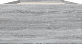 Rám postele šedý sonoma 90 x 190 cm kompozitní dřevo 3280977
