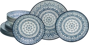 XXXLutz JÍDELNÍ SOUPRAVA Mexico Blue 18dílné Creatable - Online Only nádobí - 007768059401
