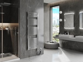Mexen Helios, elektrické topné těleso 1500x500 mm + topná tyč 600 W, chromová, W103-1500-500-2600-01