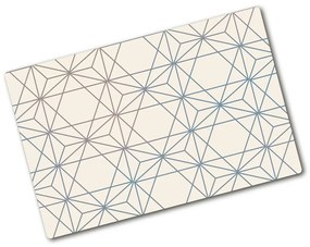 Wallmuralia Kuchyňská deska velká skleněná Geometrické pozadí 80x52 cm