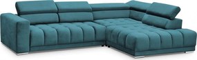 Casarredo - Komfort nábytek Rohová sedací souprava FASANO, tyrkys Bluvel 85 | Umístění rohu: roh na levé straně