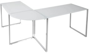 OnaDnes -20% Moebel Living Skleněný kancelářský stůl Banks 180 x 160 cm