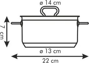 TESCOMA Kastrol HOME PROFI s poklicí ø 14 cm, 1,0 l