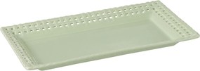 Zelený keramický servírovací podnos Hella Pastel Green - 32*17*3 cm