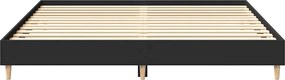 Rám postele bez matrace černý 180x200cm Dřevěné konstrukce 3329022