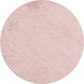 Ayyildiz, Kusový koberec Sky 5400 Rose kruh, 200x200 (průměr) kruh, růžová, obývací pokoj